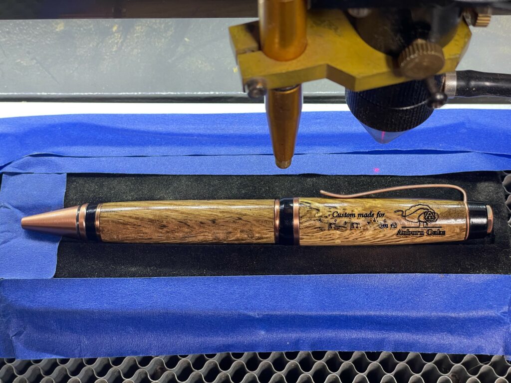 Personalized Custom Ballpoint Pens -- Unique Burl Wood Pens